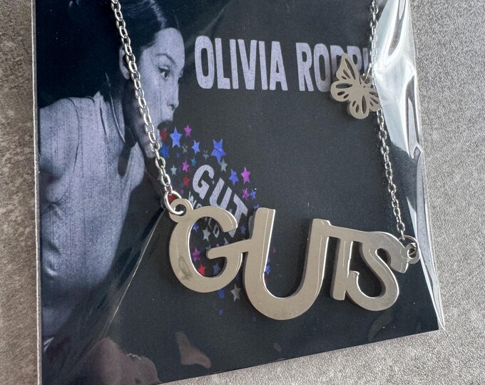 Olivia Rodrigo Fan Style GUTS Necklace With Butterfly - GUTS Tour SOUR ...
