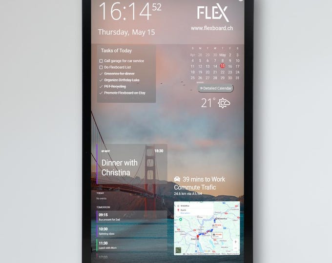 Elektronischer Wandkalender 24'', Family Command Center, Home Assistant ...
