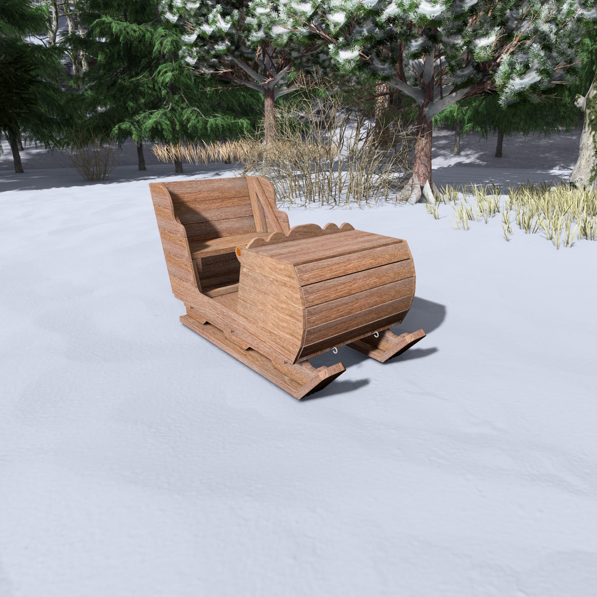 Santa Sleigh, Christmas Sled Furniture, Outdoor and Indoor Sleigh ...