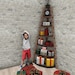 Room Corner Wooden Christmas Tree Shelf, Decorative Wood Decor DIY ...