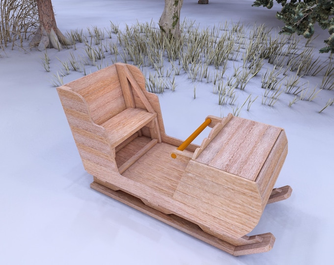 Life-size Santa Sleigh DIY Kid's Rolling Build Plans *PDF* - Etsy Canada