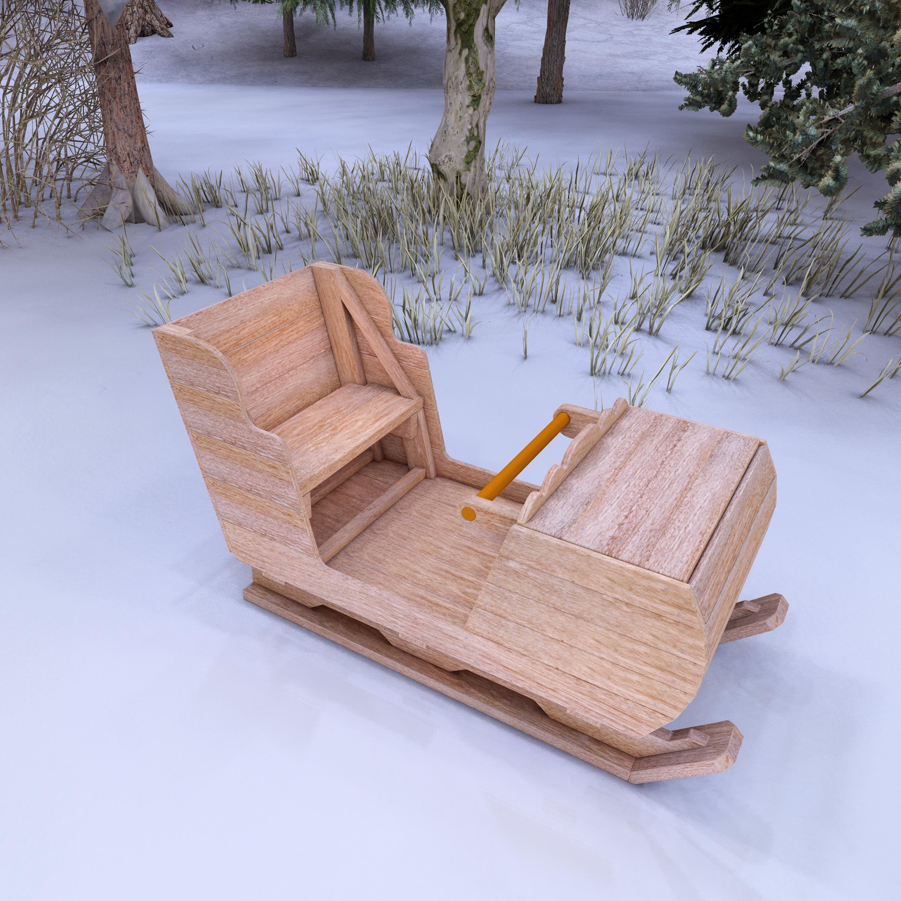 Santa Sleigh, Christmas Sled Furniture, Outdoor and Indoor Sleigh ...