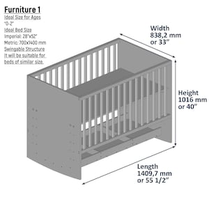 Convertible Baby Cradle PDF, Transforms Into Full-size Bed, Long ...