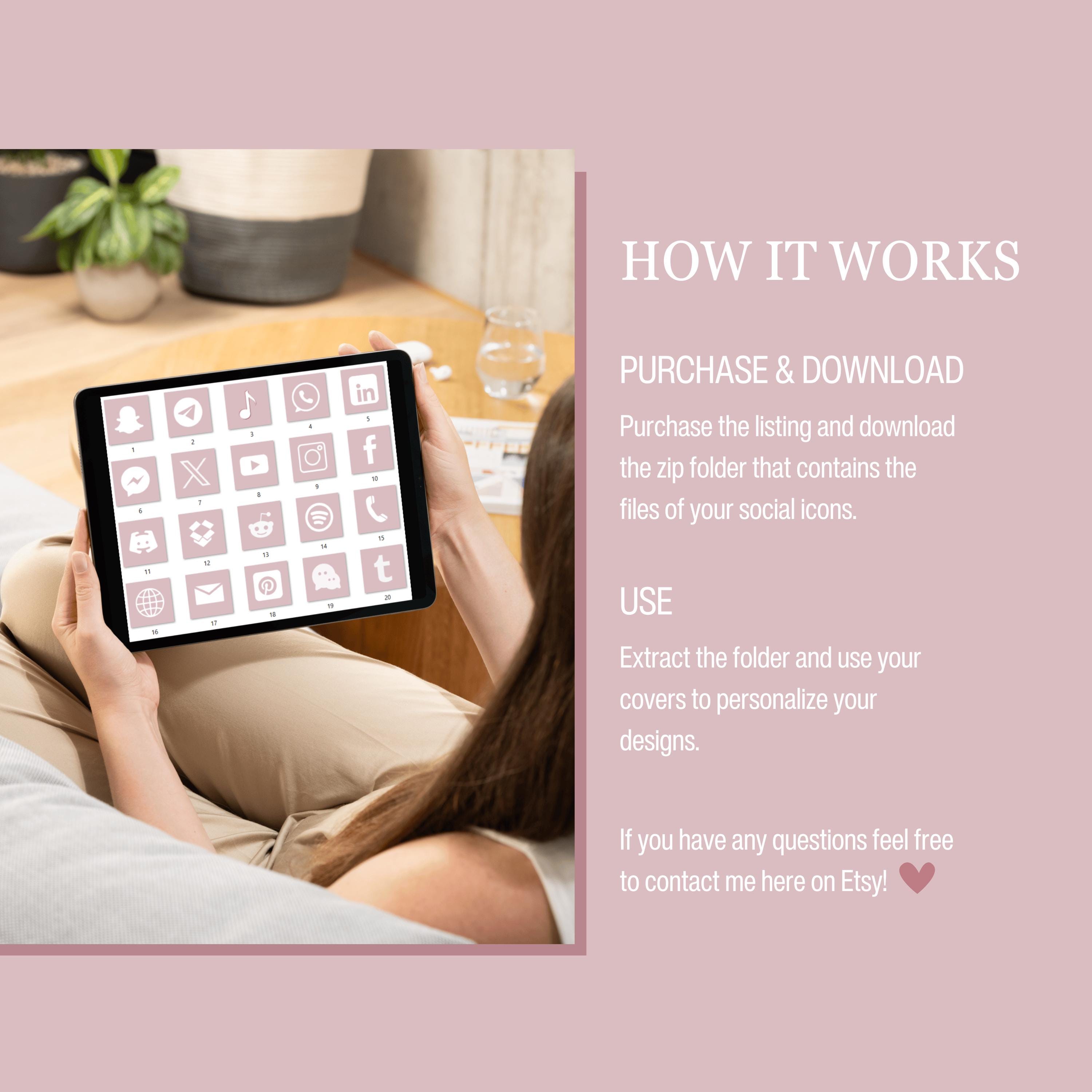 20 Pink Social Media Icons | Svg Png Social Icons | Instagram Facebook ...