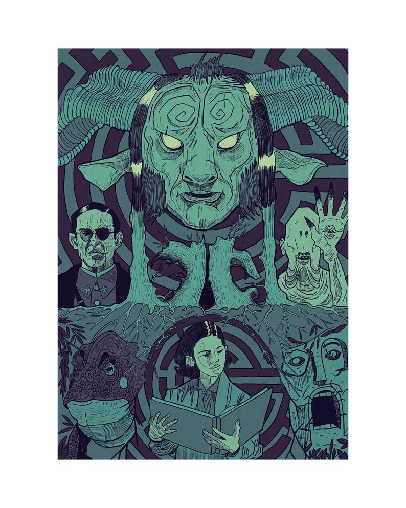 Pan’s Labyrinth Art Print 8x10 – Dark Fantasy Wall Art - Etsy