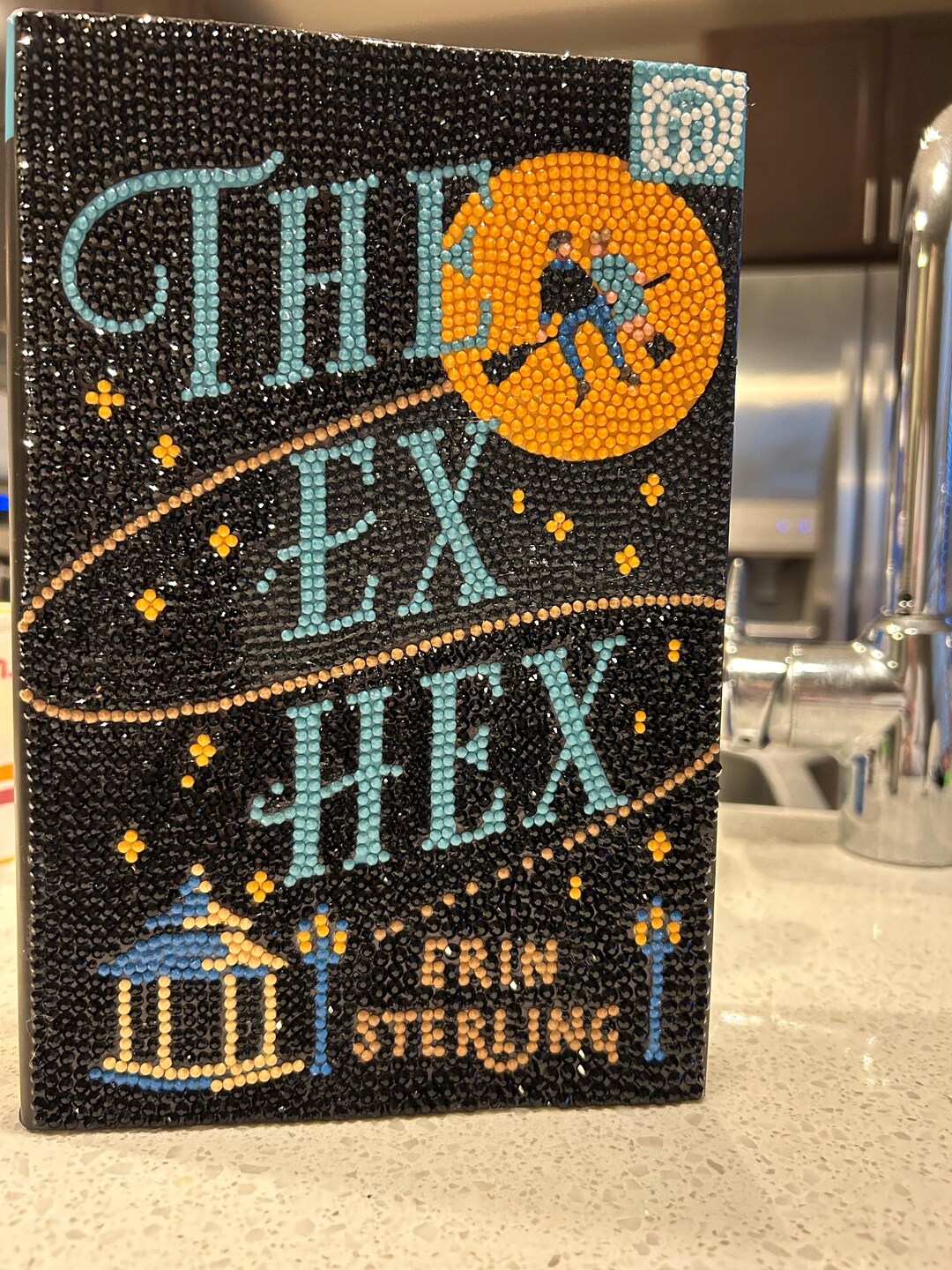 Bedazzled Book Cover of the Ex Hex by Erin Sterling - Etsy