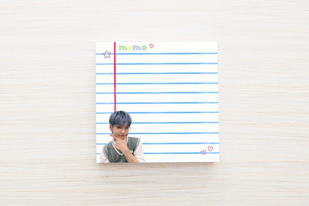SOOBIN TXT Memo Pad — Kpop Stationary Merch - Etsy