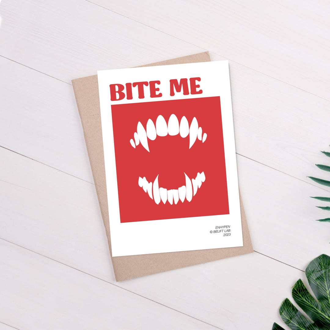 ENHYPEN Mini Poster Bite Me - Etsy