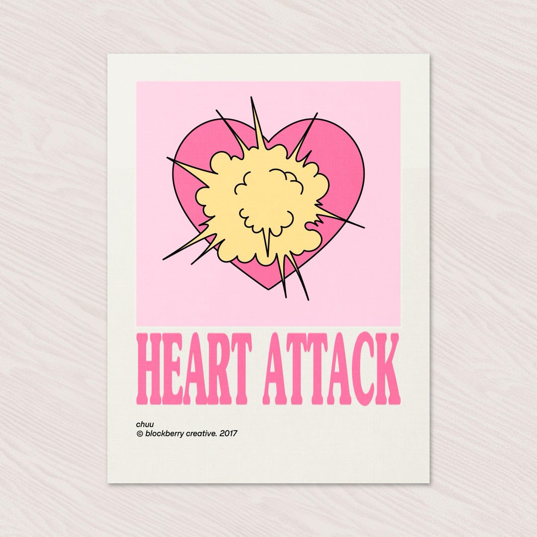CHUU Mini Poster | Heart Attack — Kpop Merch - Etsy
