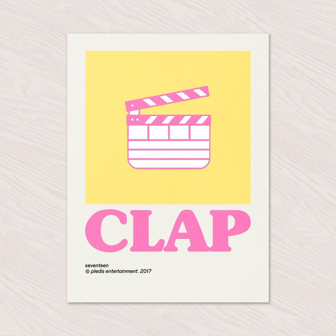 SEVENTEEN Mini Poster | Clap — Kpop Merch - Etsy