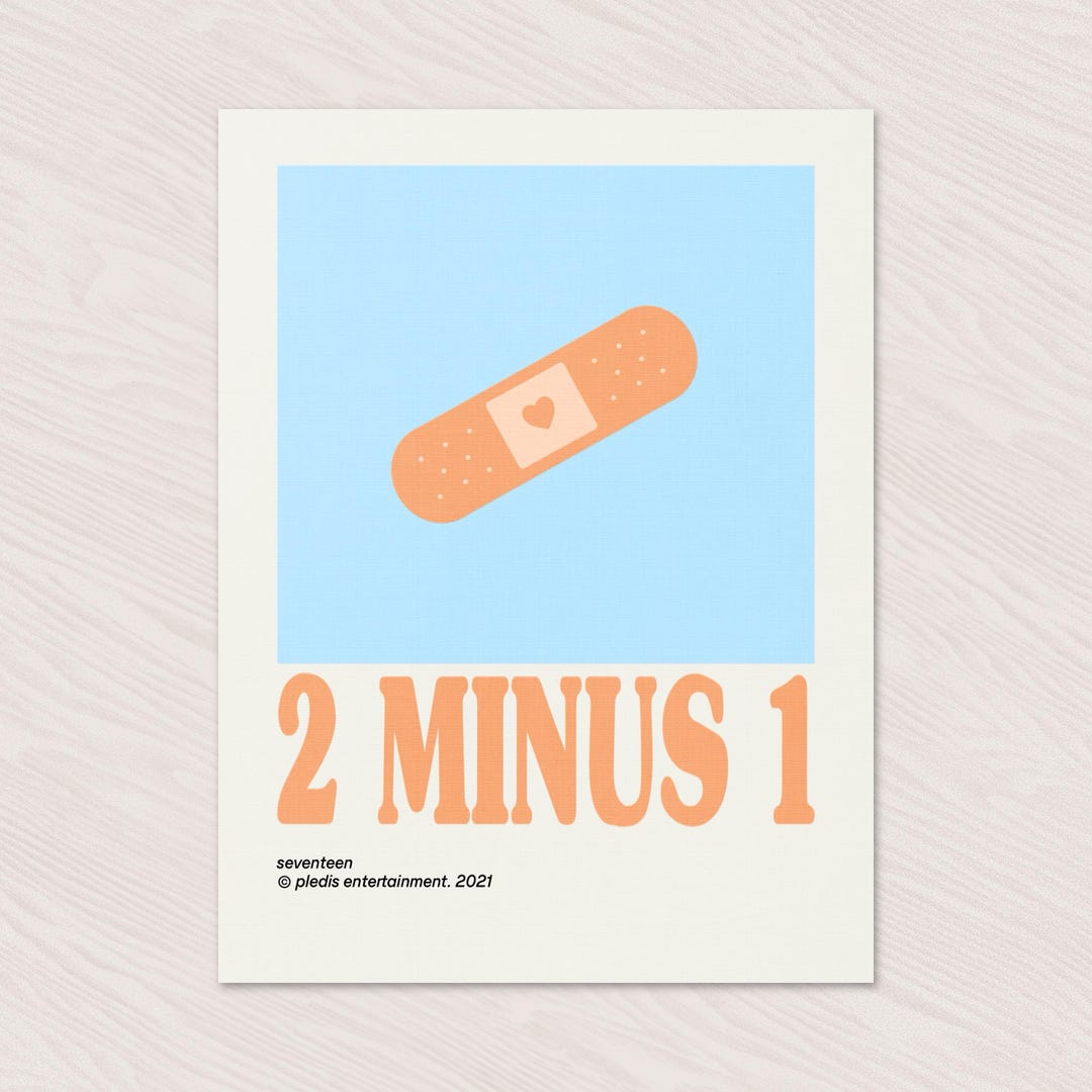 SEVENTEEN Mini Poster | 2 Minus 1 — Kpop Merch - Etsy