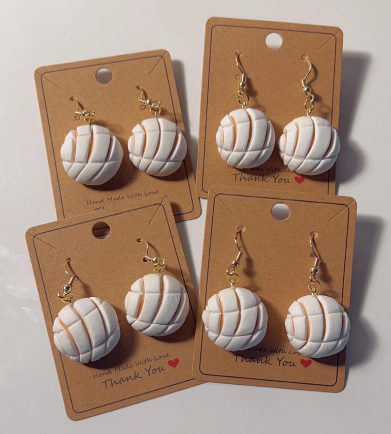 Handmade Concha Earrings, Pan Dulce, Mexican Jewelry - Etsy