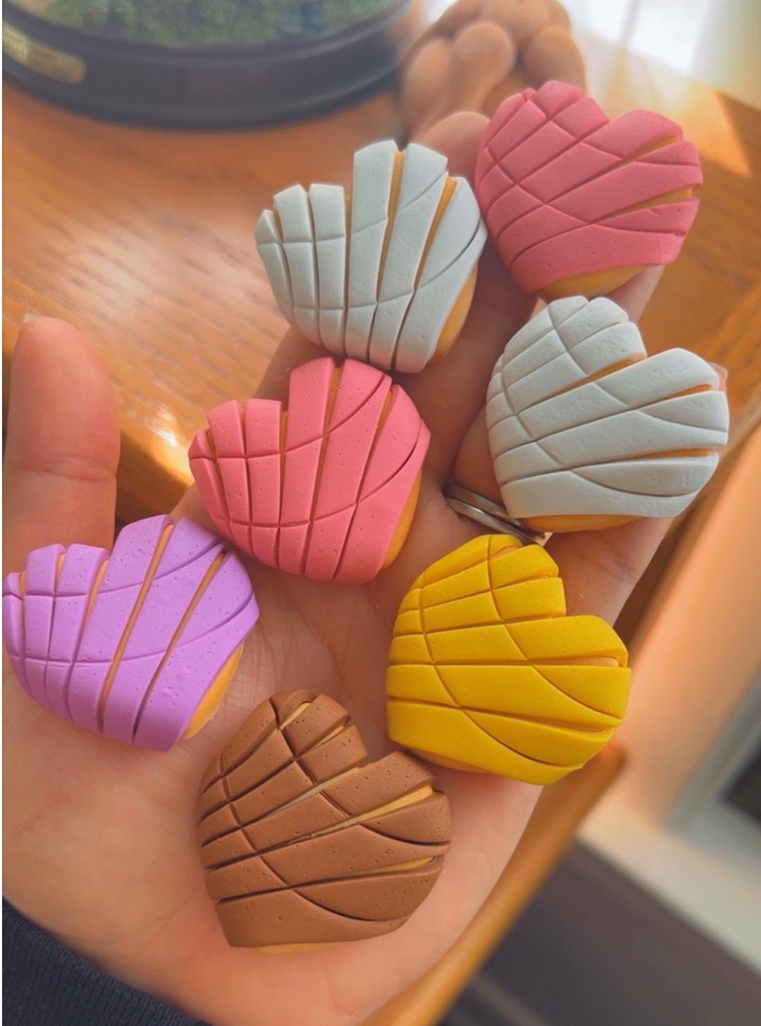 Heart Concha Con Café Badge Reel, Mexican Badge Reels,heart Concha Con ...