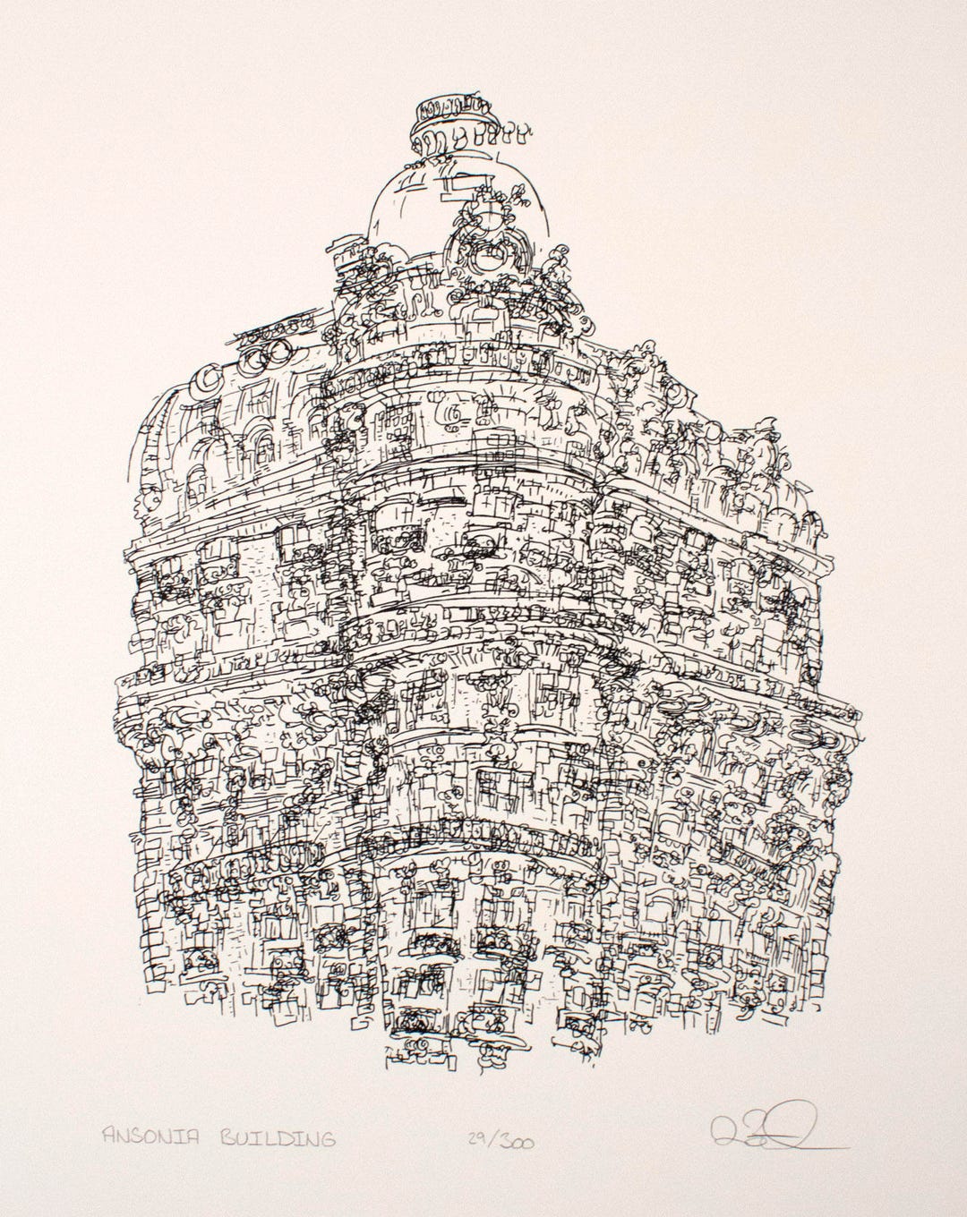 Ansonia Building New York City Screenprint 16x20 - Etsy