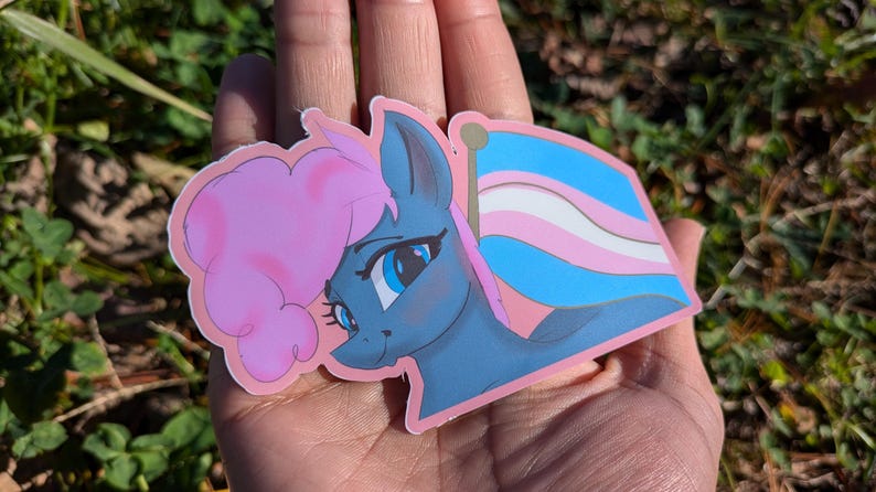 Pride Flying Ponies | Die-cut Pony Sticker, Waterproof, UV Resistant ...