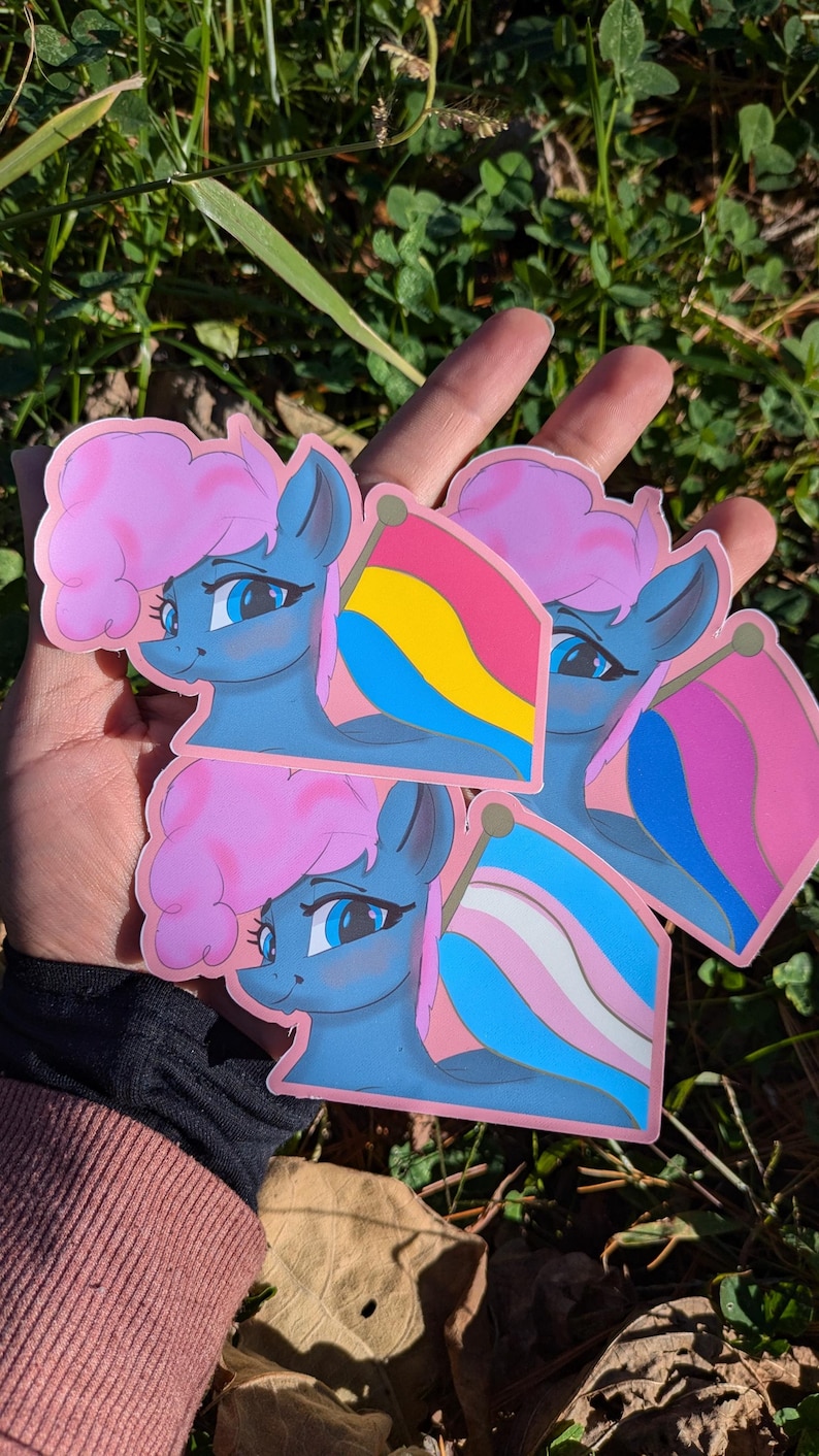 Pride Flying Ponies | Die-cut Pony Sticker, Waterproof, UV Resistant ...