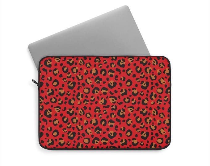 Leopard Print Laptop Sleeve Animal Print Case Laptop Cover Tech ...