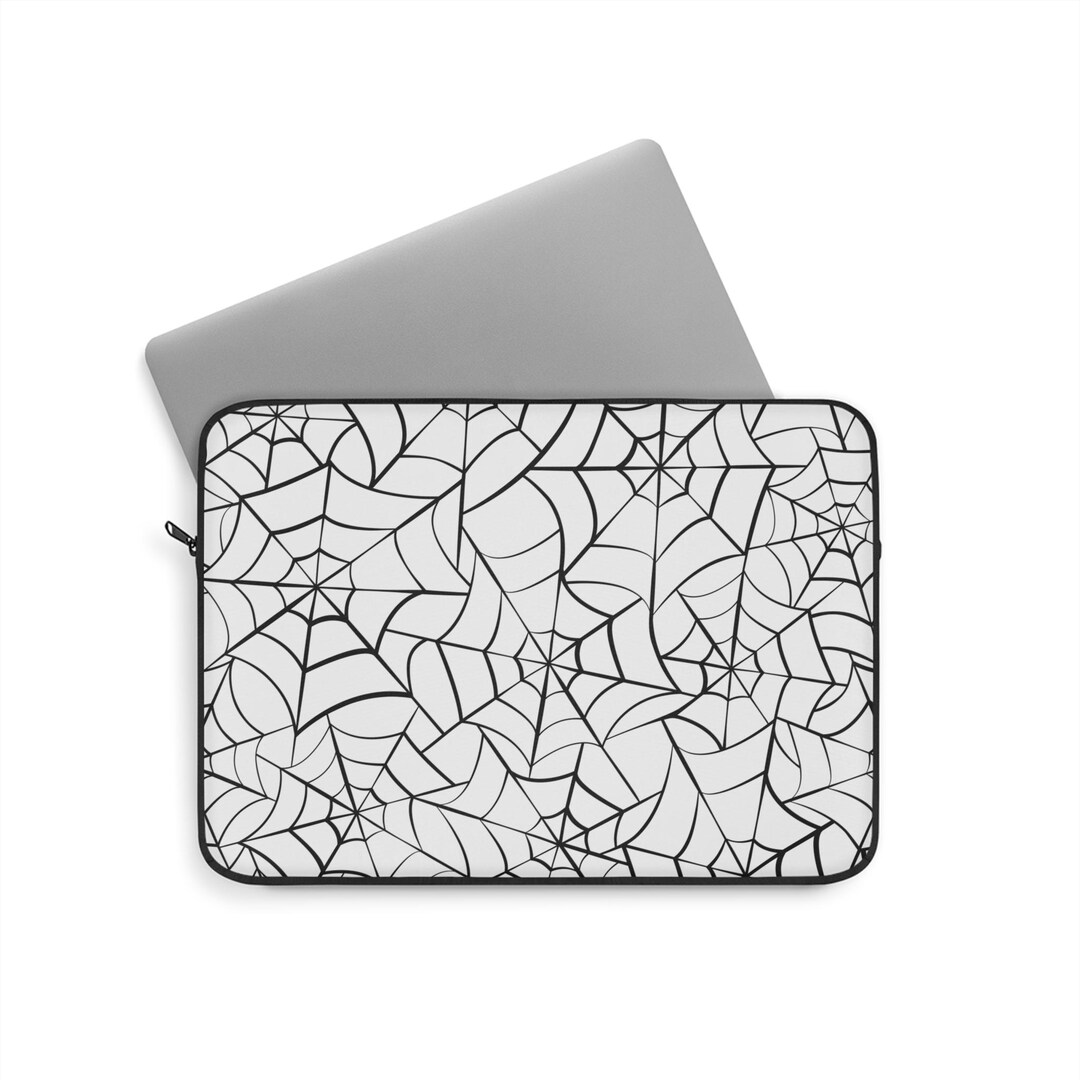 Spider Web Laptop Sleeve, Cobweb Laptop Cover, Gothic Laptop Case ...