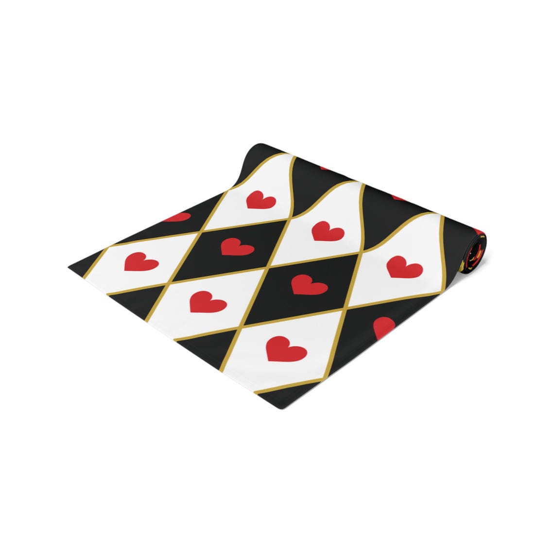 Alice in Wonderland Table Runner: Argyle Heart Tea Party Decor - Etsy