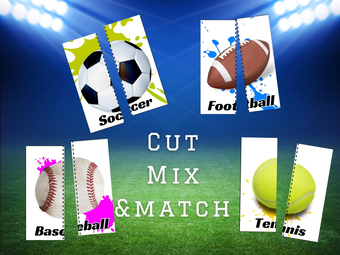 Sports Matching Game Printable - 32 Engaging Cards Featuring 16 Sports ...