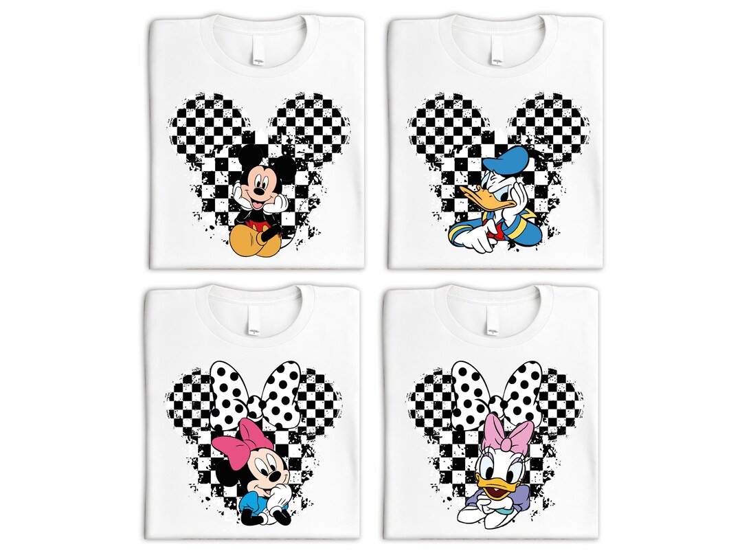 Camisa a cuadros de Mickey y sus amigos, camisa del equipo de Disney ...