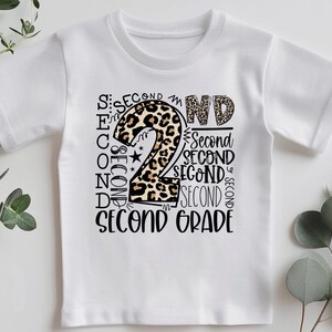 2nd Grade Typography Shirt, Second Grade Shirt, 2nd Grade Teacher Shirt ...