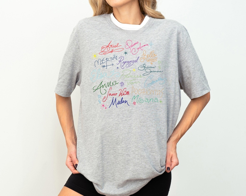 Disney Princess Signatures Shirt, Princess Trip T-shirt, Disneyland ...