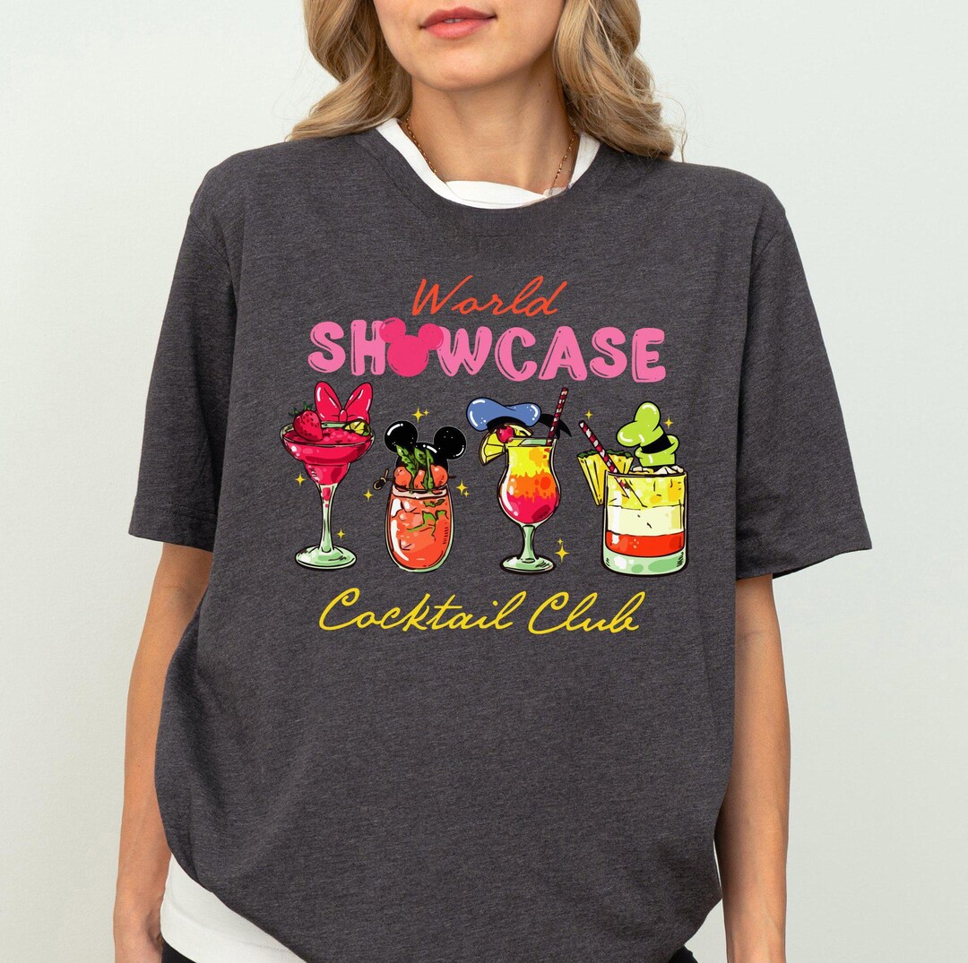 Disney World Showcase Cocktail Club Shirt, Drinking Around the World T ...