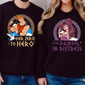 Her Zero to Hero His Damsel in Distress Shirt, Hercules and Megara His ...