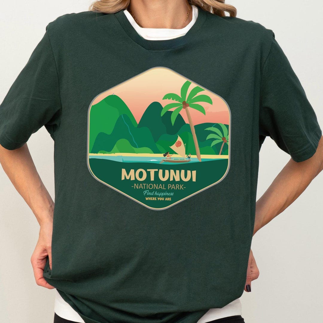 Disney Motunui National Park T-shirt, Princess Moana Motunui National ...