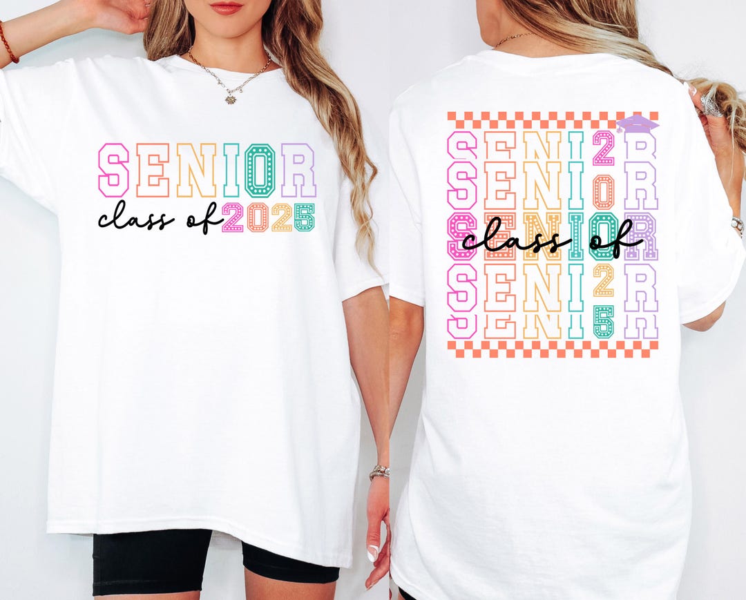 Retro Senior Class of 2025 Shirt, Graduation Shirt, Senior Matching ...