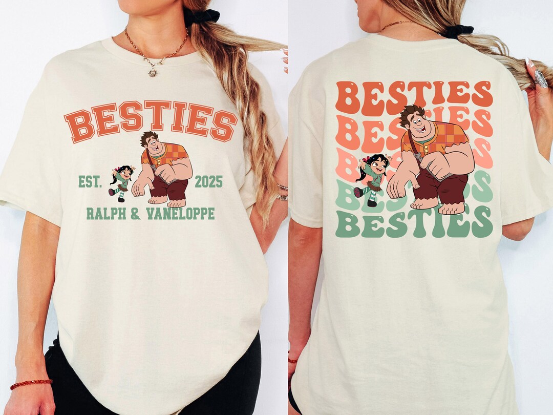 Disney Ralph & Vanellopee Besties Shirt, Custom Disney Wreck-it Ralph ...