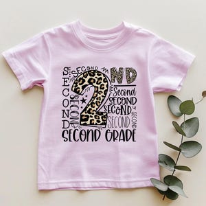 2nd Grade Typography Shirt, Second Grade Shirt, 2nd Grade Teacher Shirt ...