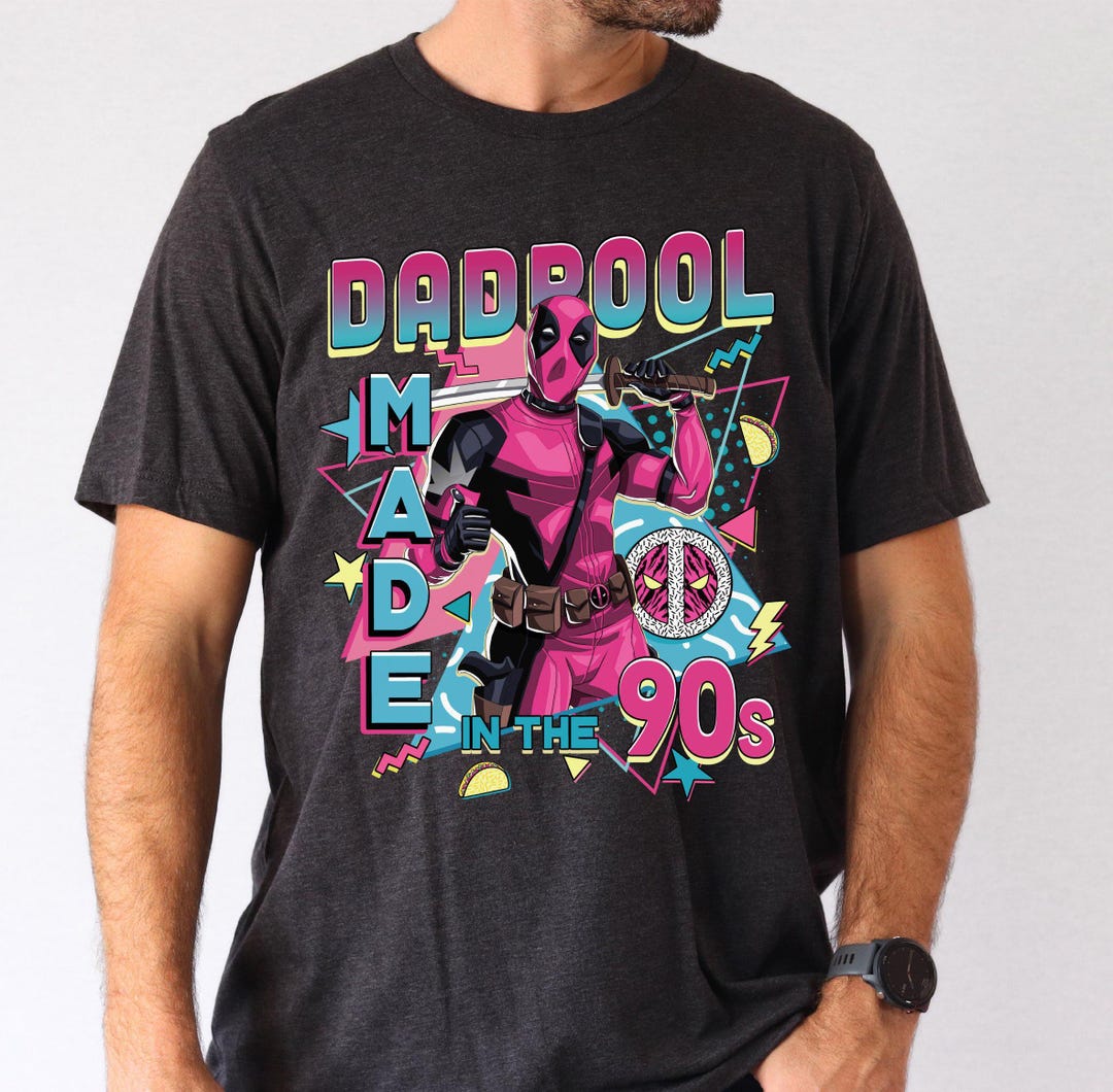 Dadpool Made in the 90s Shirt, Disney Father's Day T-shirt, Marvel Dada ...