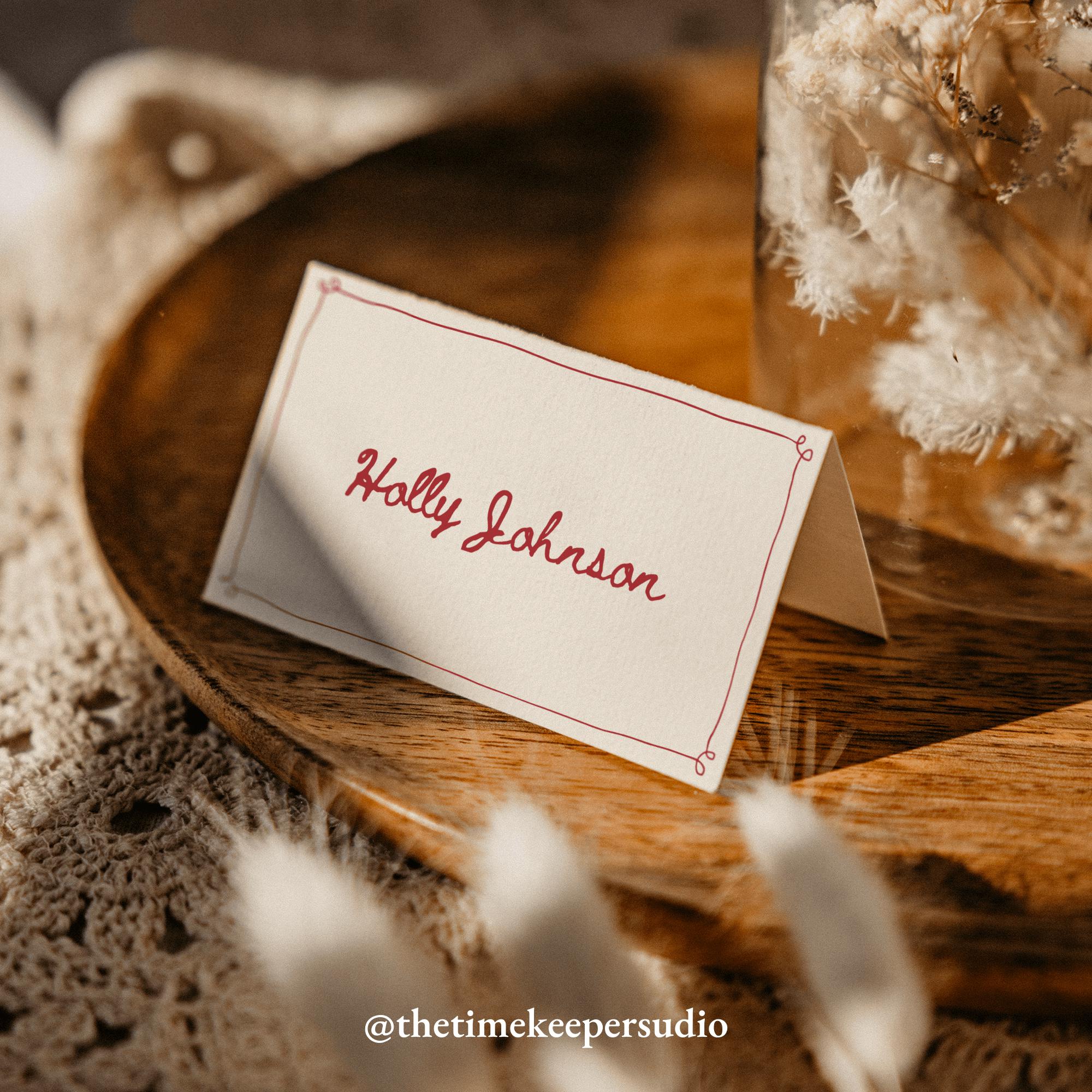 Placement Cards Wedding Place Cards Handwritten Name Cards Bridal Table ...