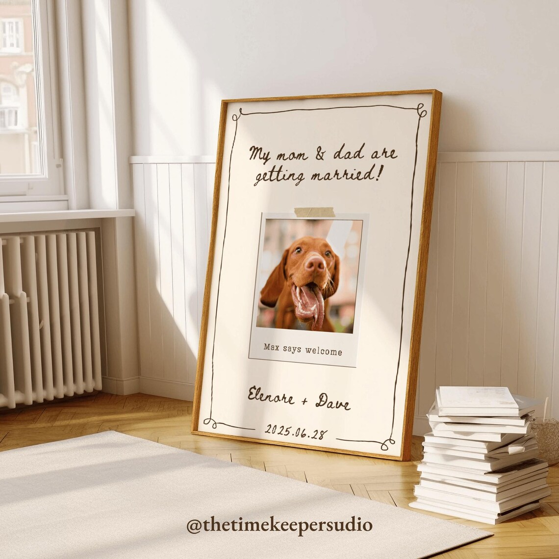 Dog Wedding Welcome Sign Funny Pet Wedding Sign Editable Wedding ...