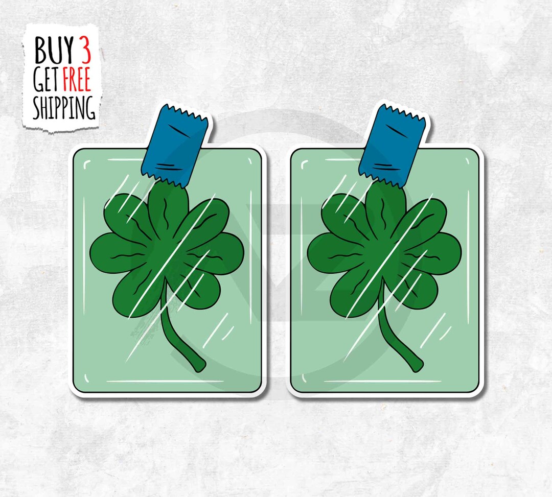 2x Lucki Clover Stickers, Magnets, Car, Bike, Laptop, Water Bottle High ...