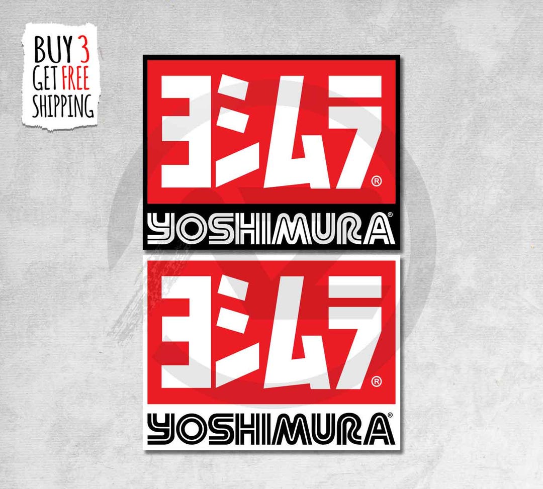2x Yoshimura Stickers, Reflective Sticker, Car, Bike, Laptop, Water ...