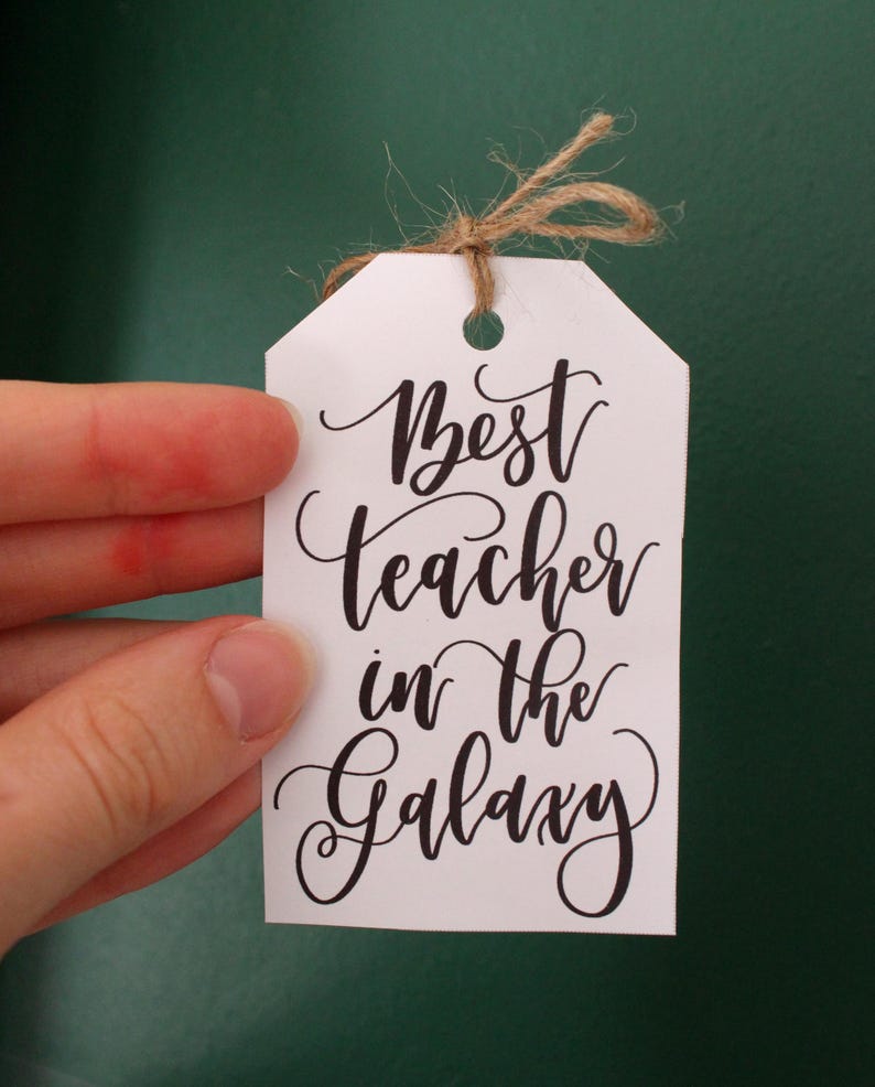Printable Teacher Gift Tags – Thank You Teacher Tags – End of Year ...