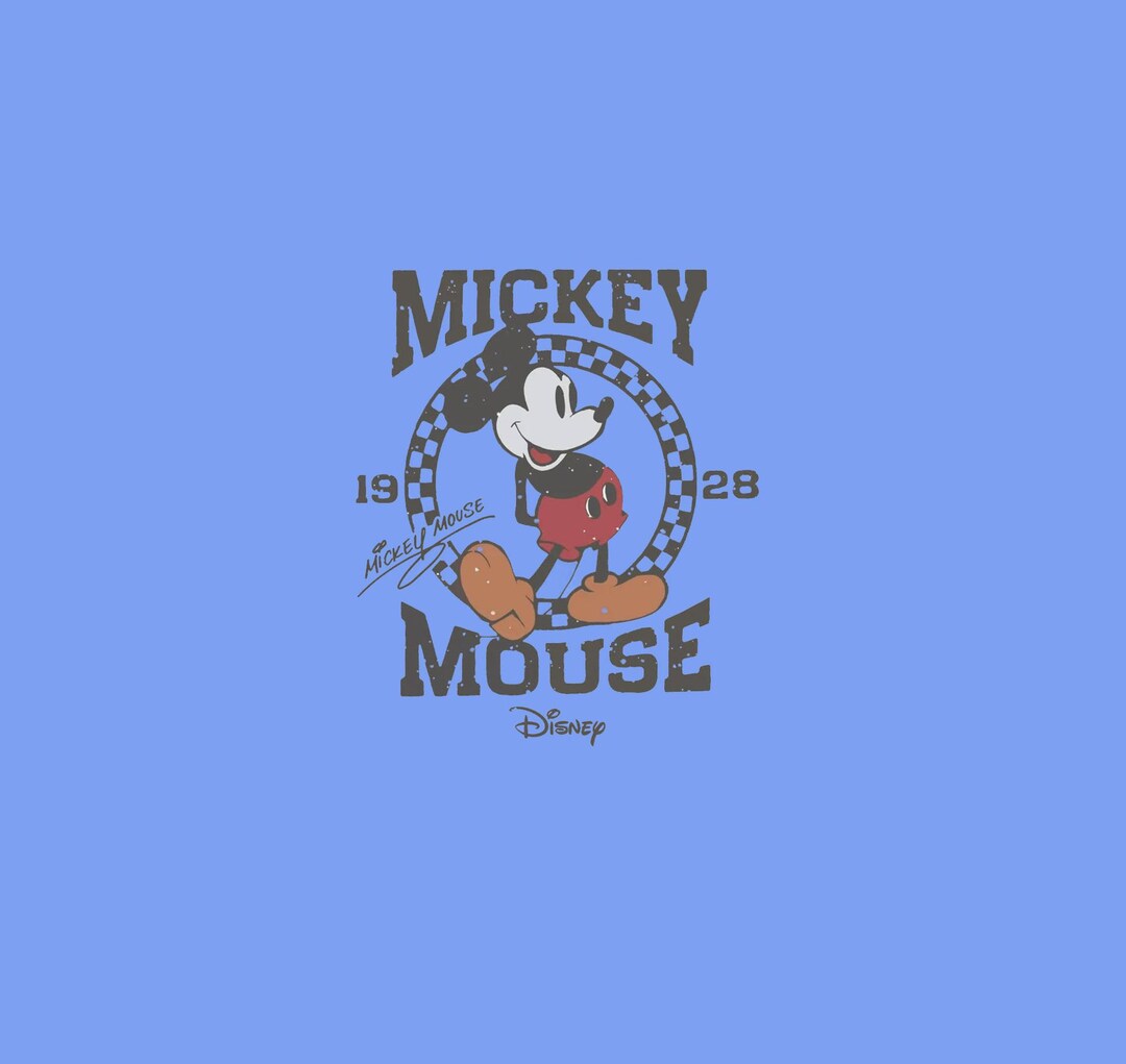 Disneyland Retro Mikey Mouse Png File, Mikey Mouse Disneyworld Vacation ...