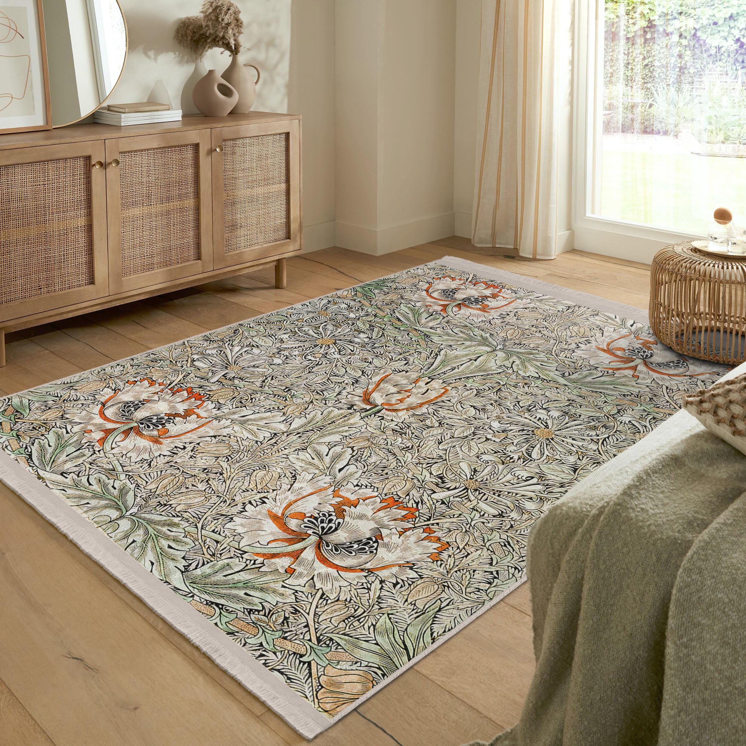 Honeysuckle by William Morris Area Rug -morris Art Antislip Carpet ...