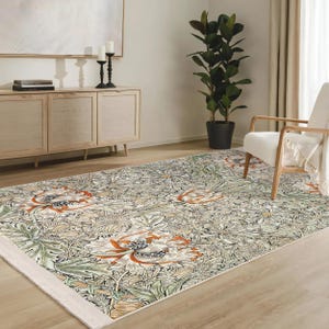 Honeysuckle by William Morris Area Rug -morris Art Antislip Carpet ...