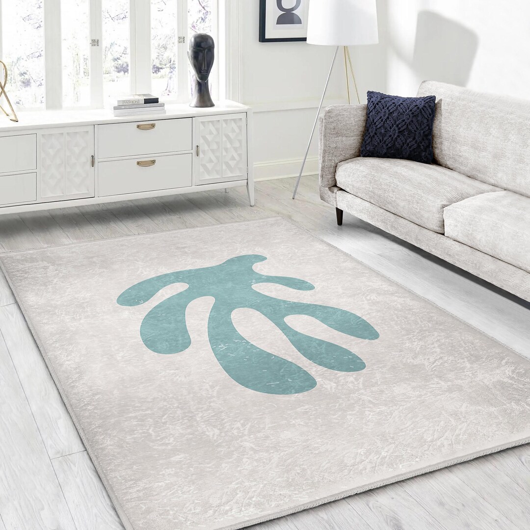 Matisse Style Cut-out Area Rug -simple Leaf Carpet-abstract Runner ...