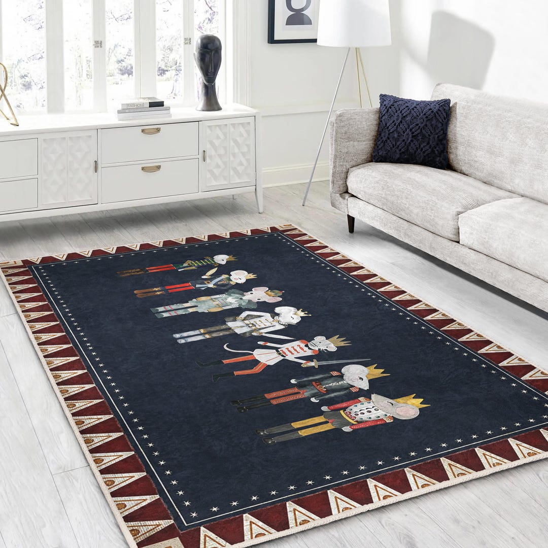 Parody Mice Area Rug-nutcracker Nonslip Rug-circus Washable Attic Rug ...
