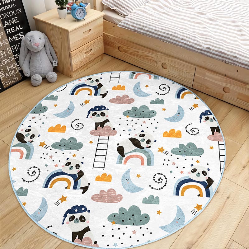 Panda Floor Carpet - Etsy