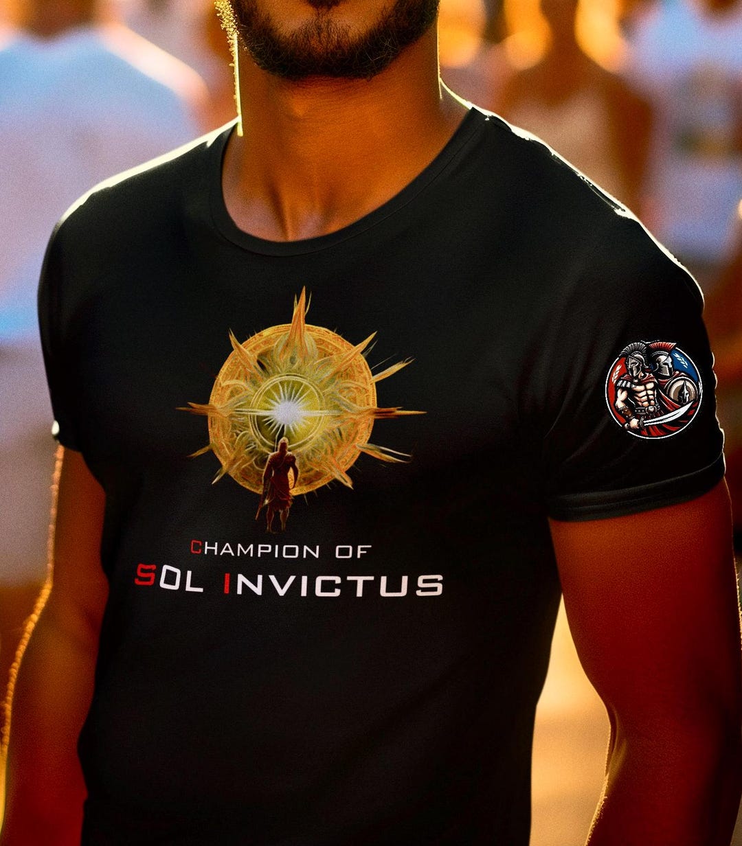 Sol Invictus T-shirt, Invincible Sun God Shirt, Ancient Rome T Shirt ...