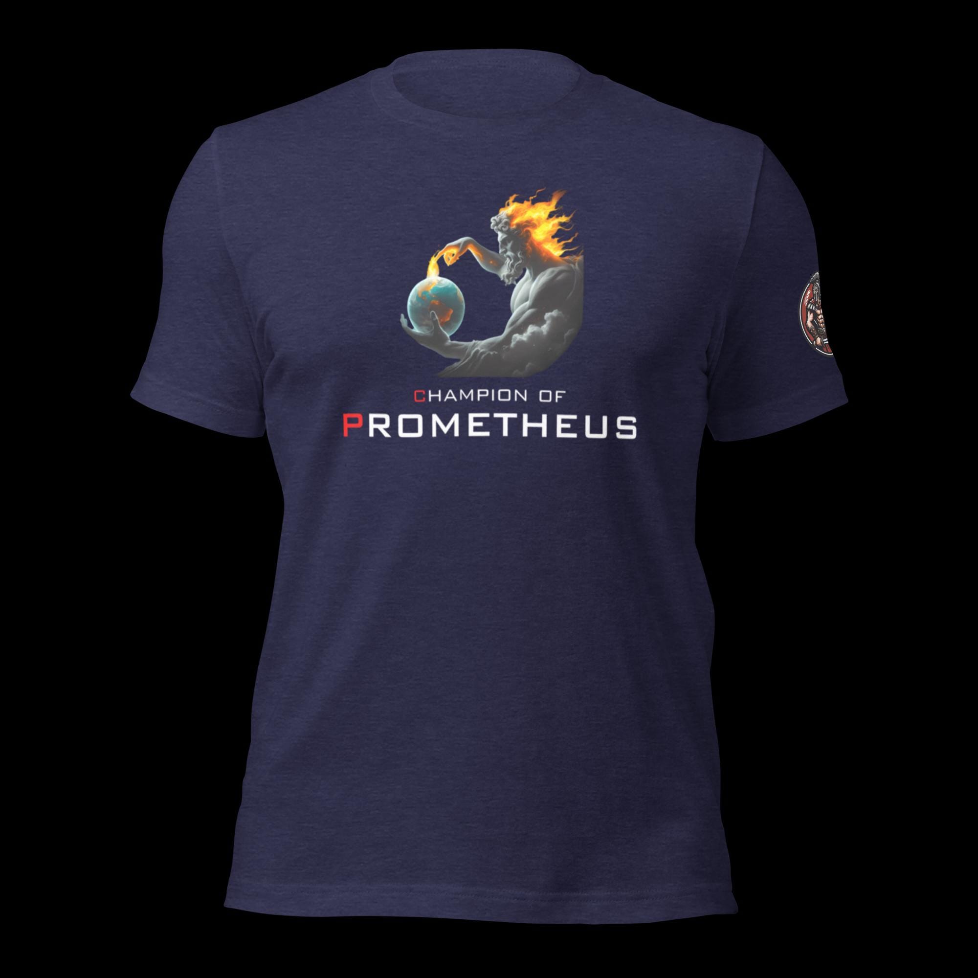 Prometheus T-shirt - Greek Mythology T-shirt Fire God Tee for Gym, Nerd ...