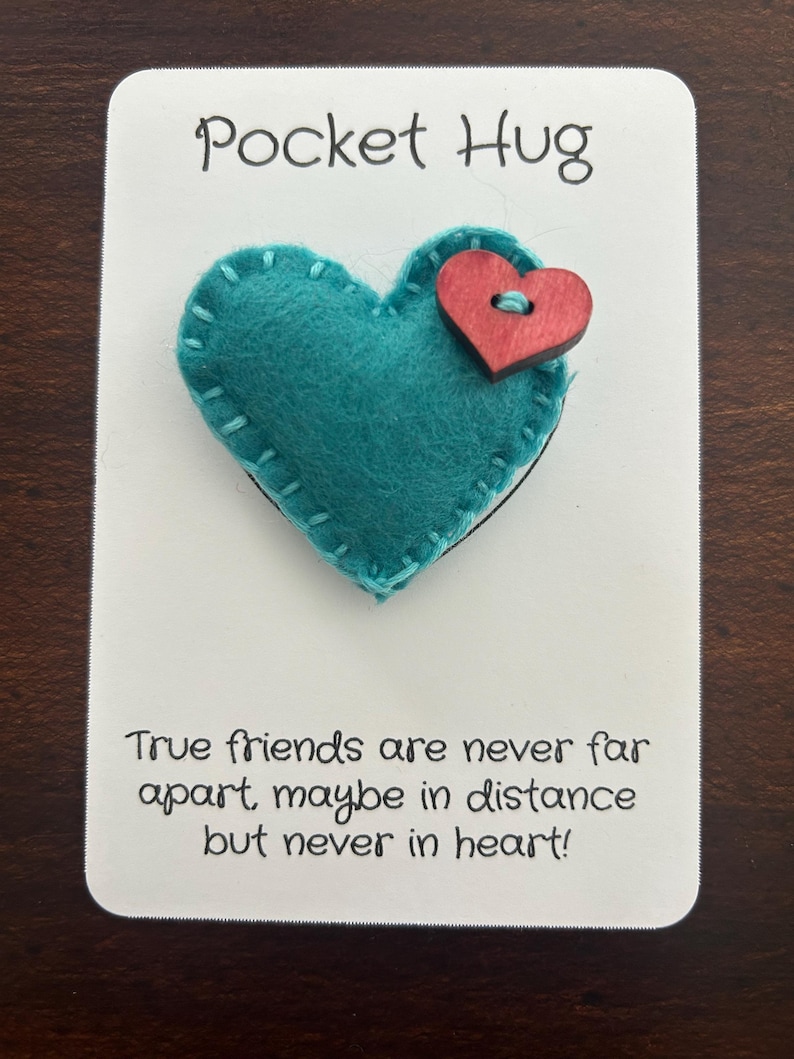 Handmade Pocket Hug: Heartfelt Token Gift - Etsy
