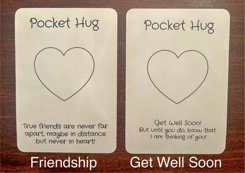 Handmade Pocket Hug: Heartfelt Token Gift - Etsy