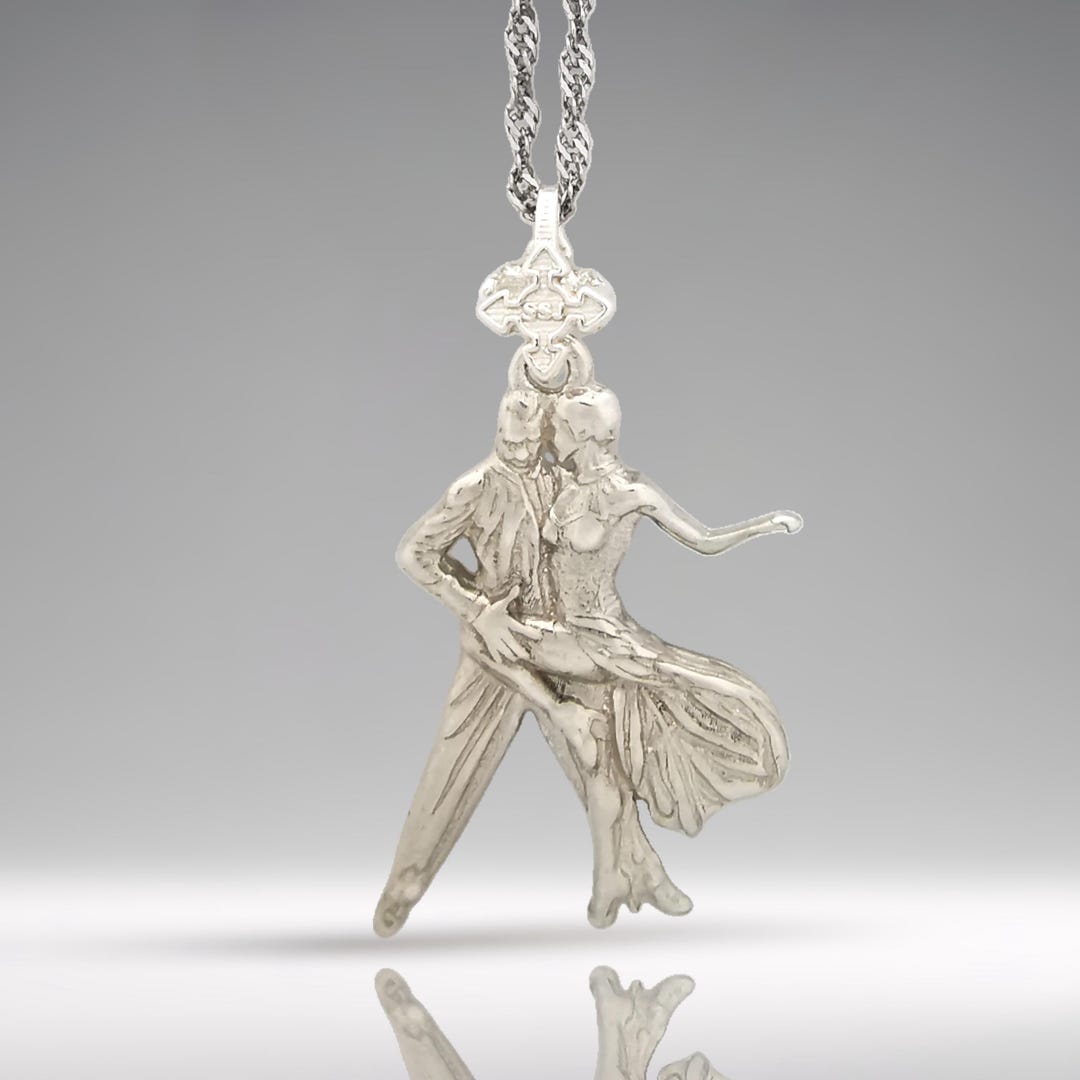Handmade Sterling Silver Tango Dancer Pendant, Latin Dance Jewelry - Etsy